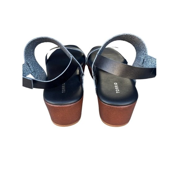 torrid | Shoes | New Womens Torrid Brown Double Band Block Heel Sandals ...